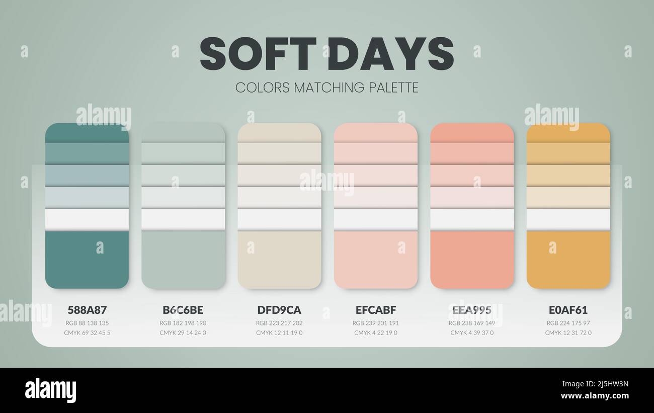 Fresh color matching palettes or color schemes are trends combinations ...