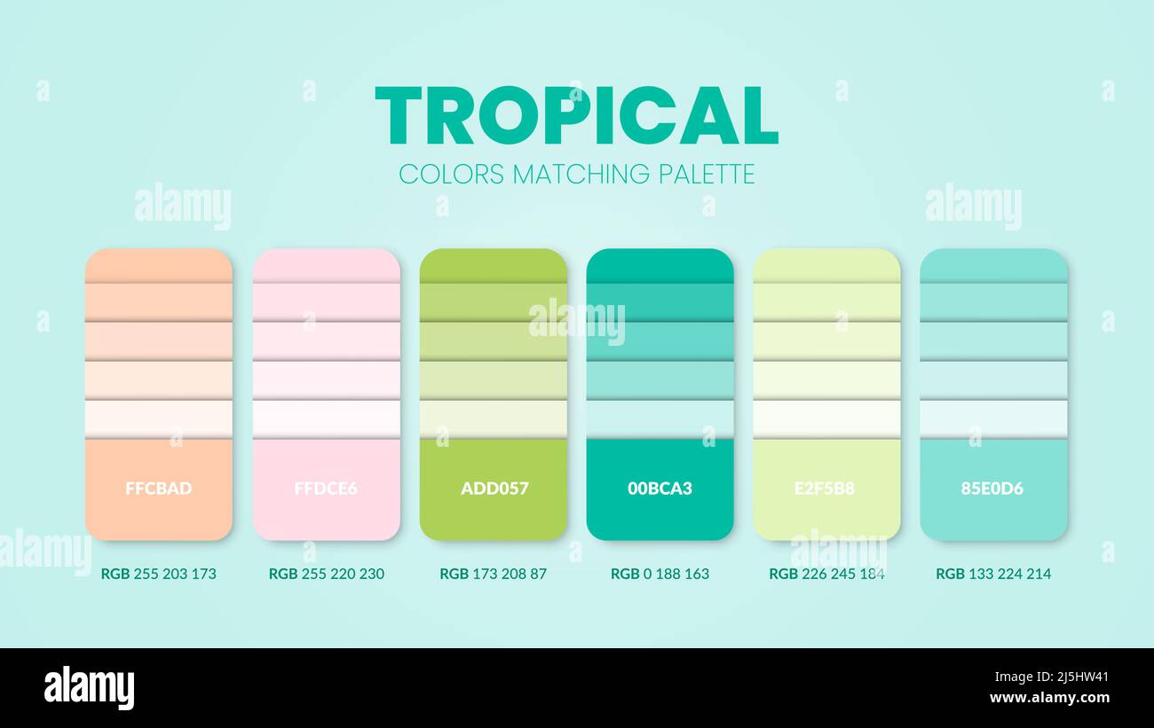 Fresh color matching palettes or color schemes are trends combinations ...