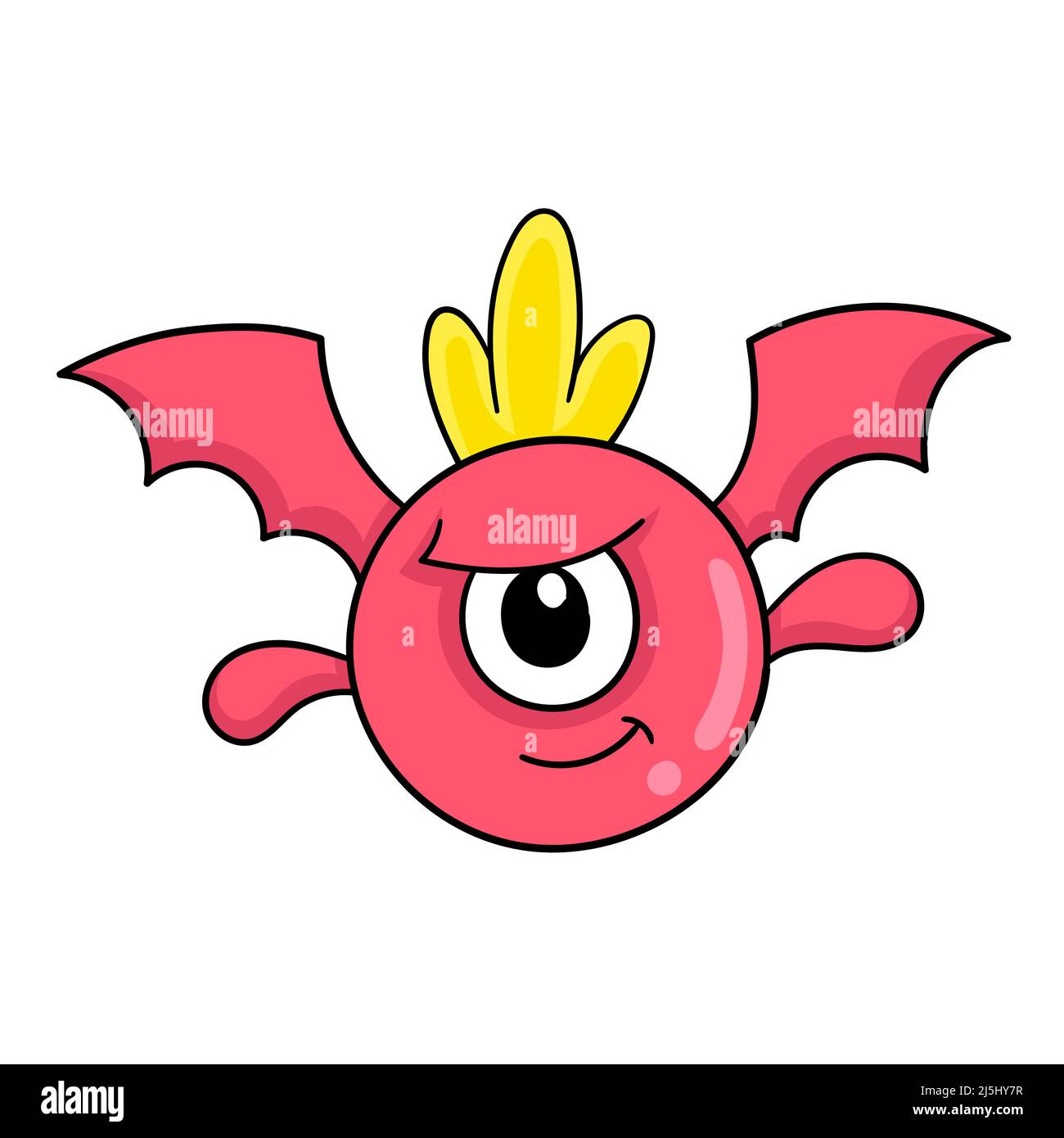 Aggressive faced red bat is flying Stock Vector Image & Art - Alamy