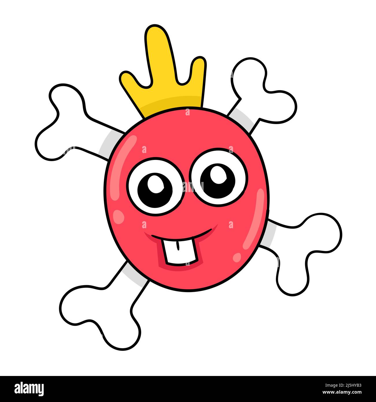 cute scallop toothed creature Stock Vector Image & Art - Alamy