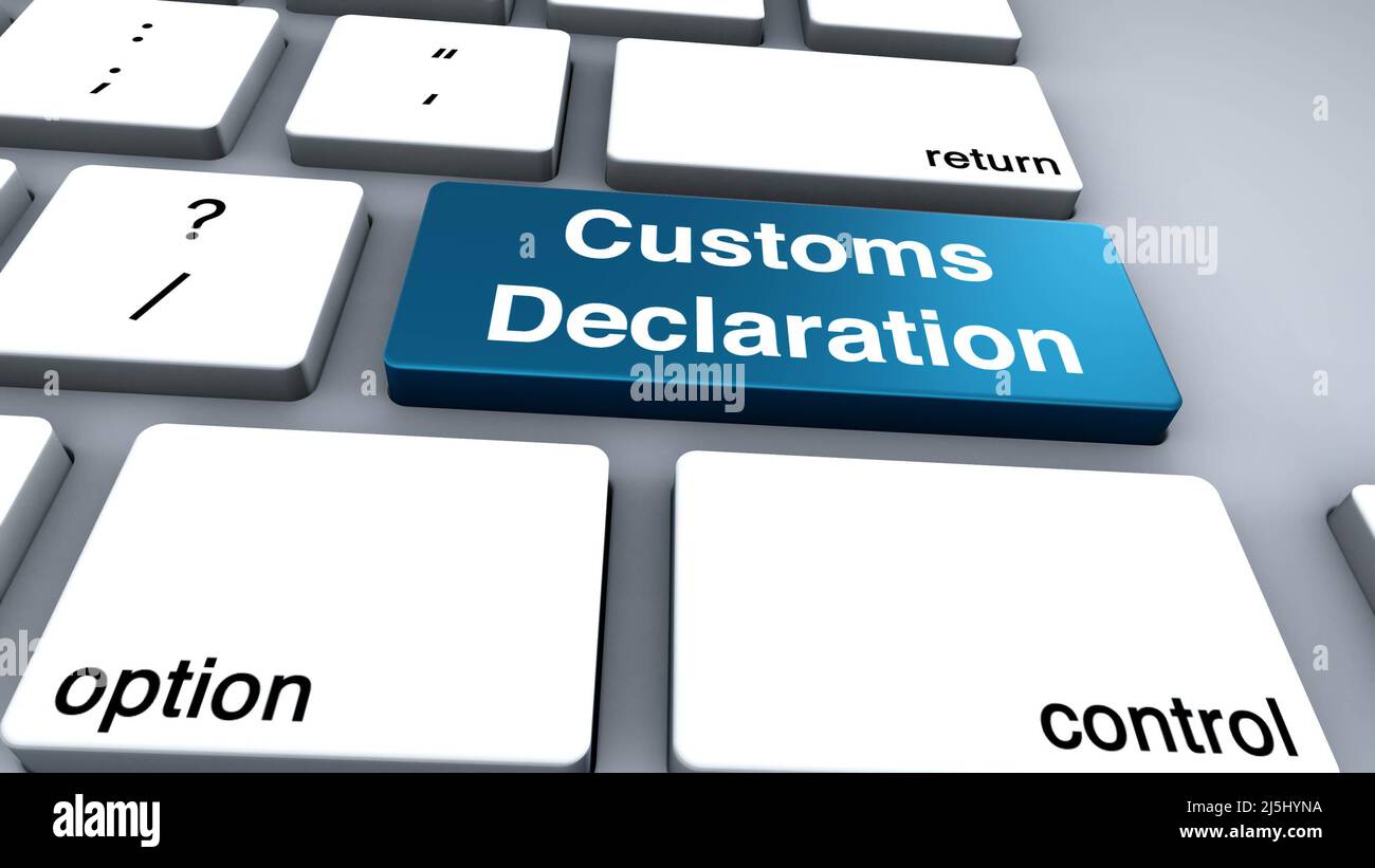 Customs declaration hi-res stock photography and images - Alamy