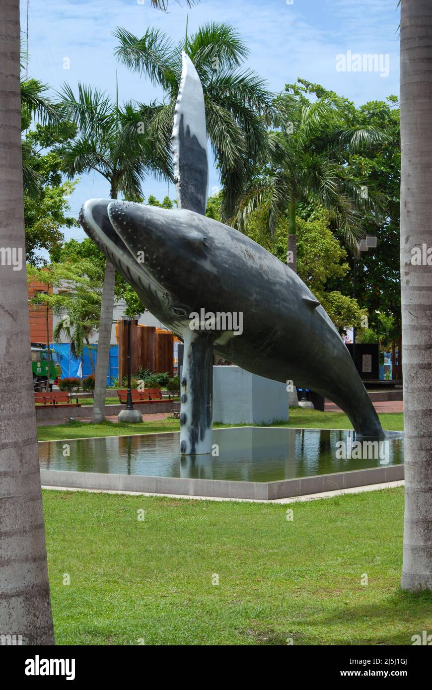 Large Whale Public Sculpture, Cadiz City, Negros Occidental, Philippines Stock Photo - Alamy