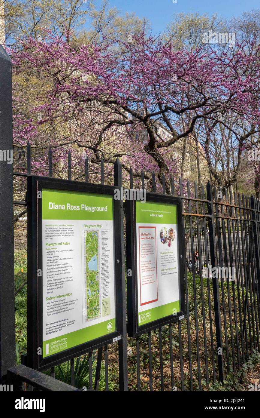 The Diana Ross playground is located on Central Park West at 81st ...