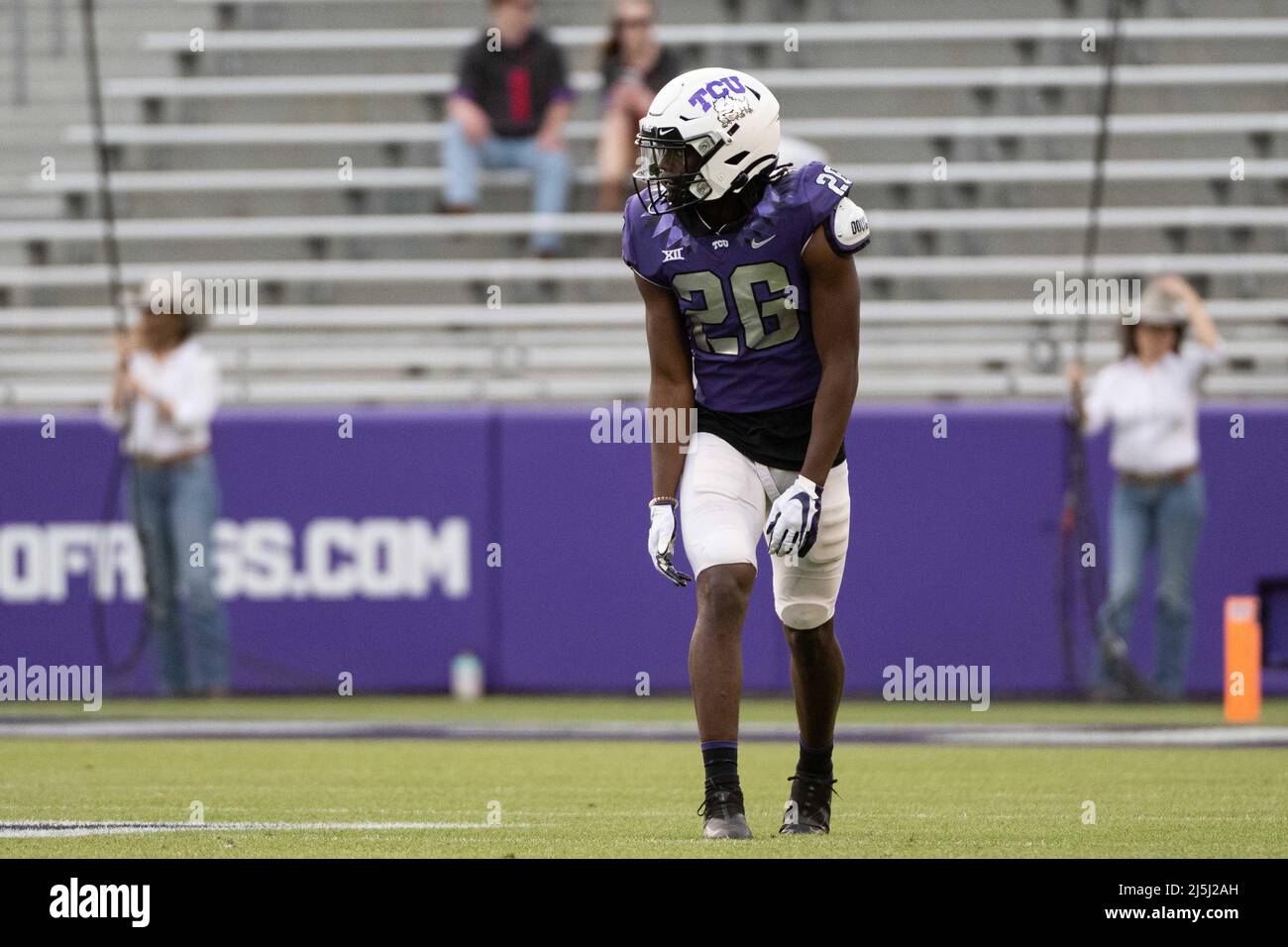 Fort Worth, Texas, USA. 22nd Apr, 2022. TCU Horned Frogs wide receiver ...
