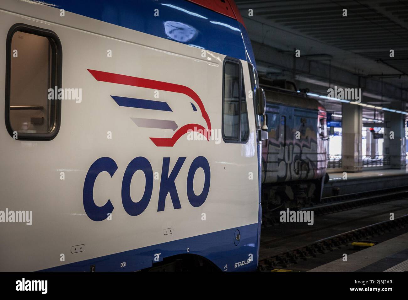 Picture of a Soko train, a EMU from Stadler Kiss, belonging to Srbija ...