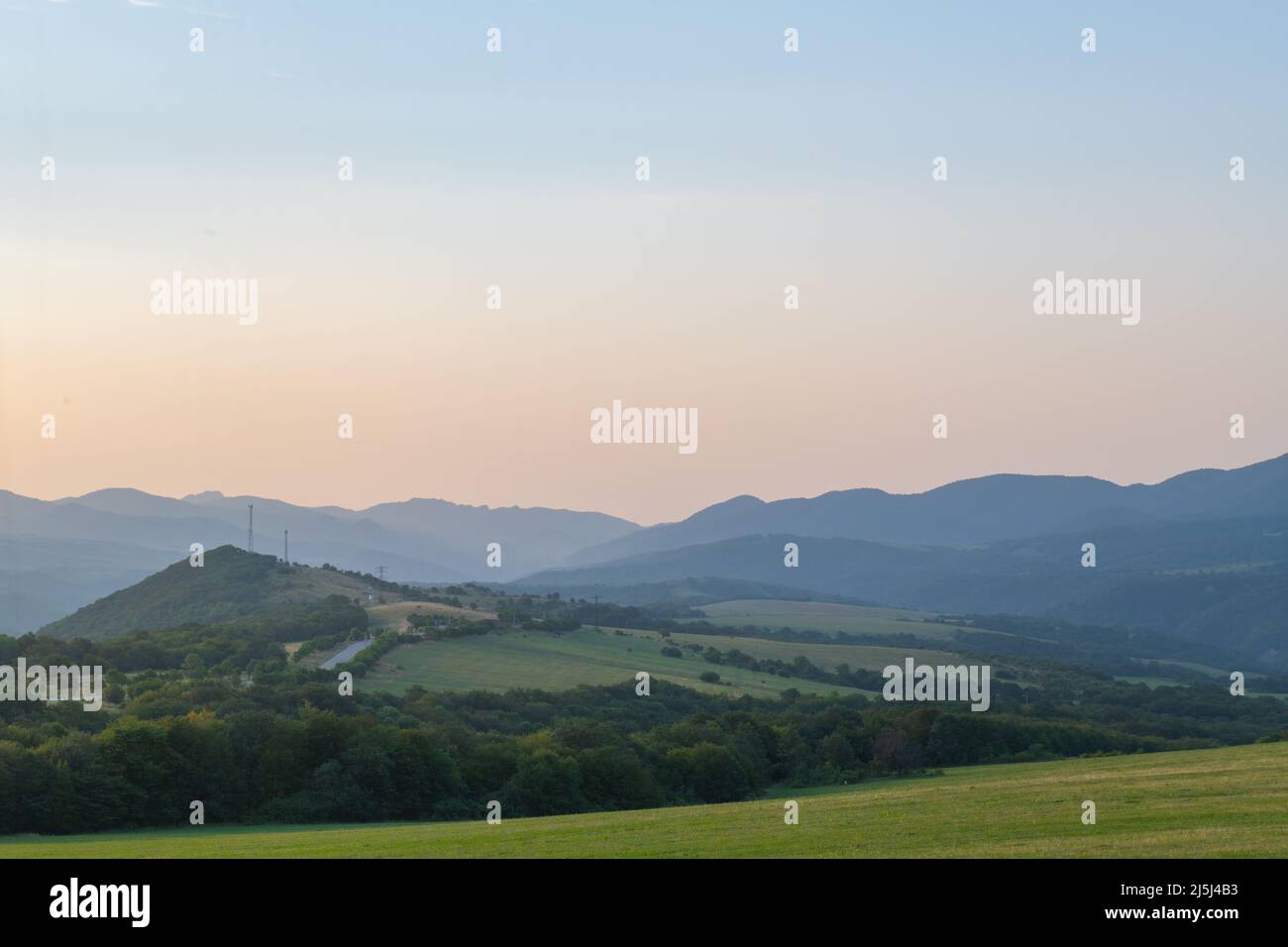 beautiful landscapes of nature in georgia in summer Stock Photo - Alamy