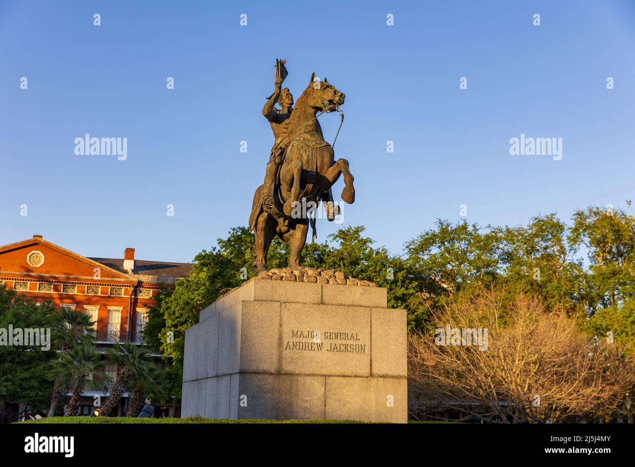 New Orleans, LA - April 3, 2022: Major General Andrew Jackson statue in ...