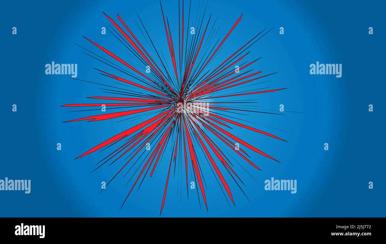 Abstract Circular Geometric Background Circular Geometric Centric Motion Pattern Starburst