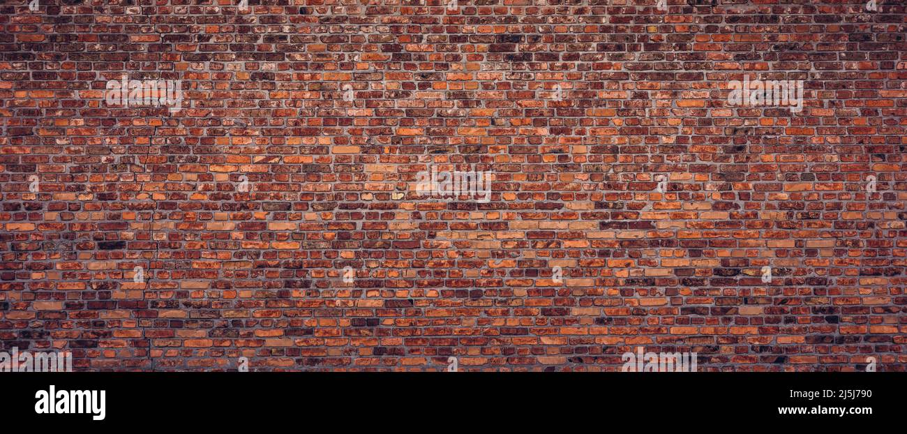 Big brown brick wall texture background Stock Photo - Alamy