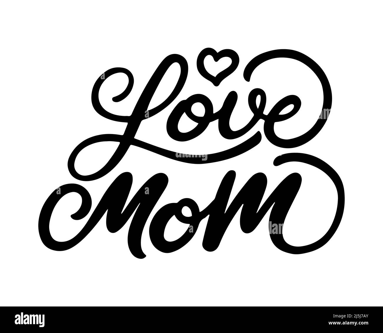 Happy Mothers Day Vector Lettering Mothers Day Calligraphy Card Mothers Day Lettering Arabic