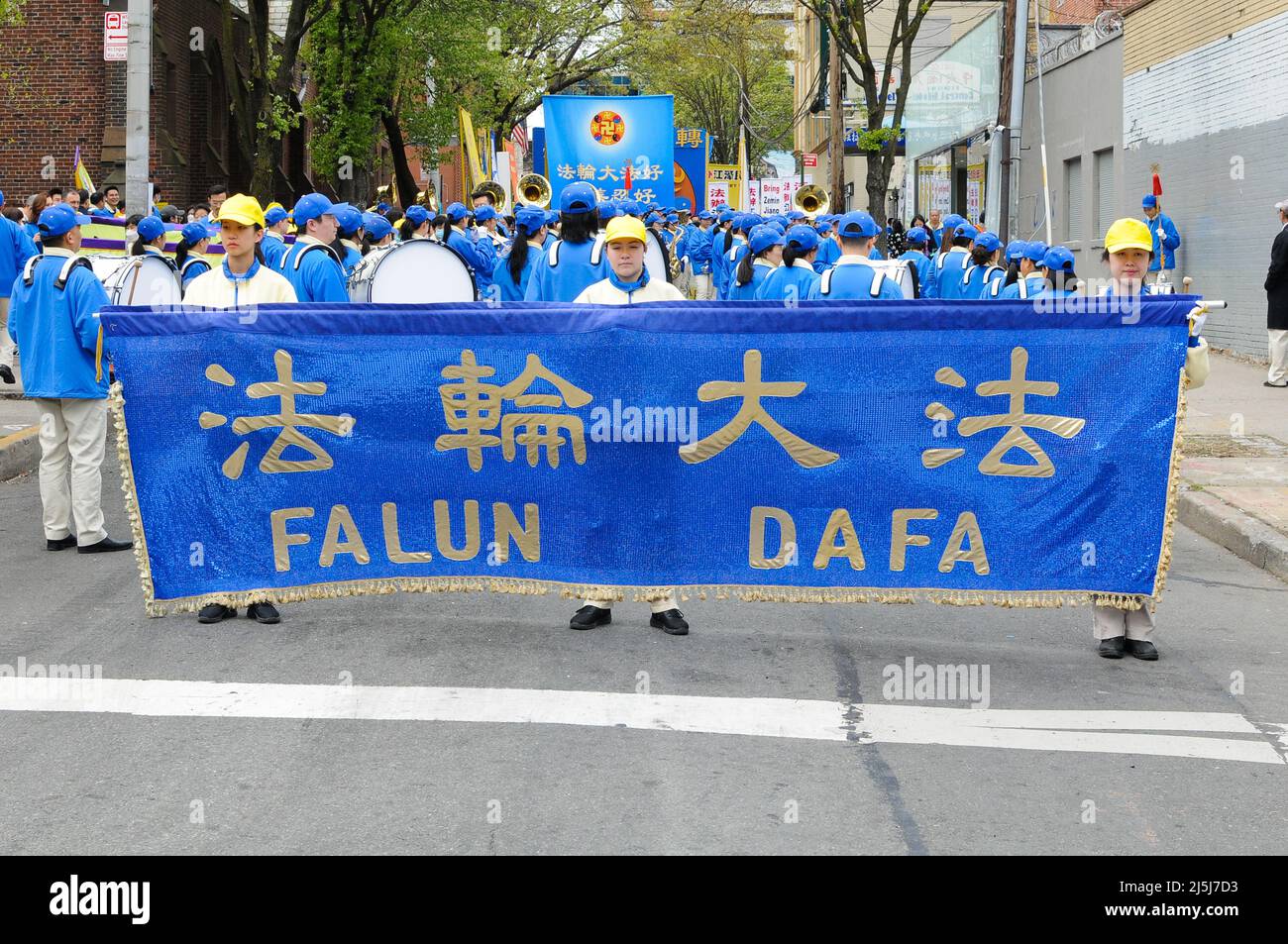 New York, United States. 23rd Apr, 2022. Participants seen holding a ...