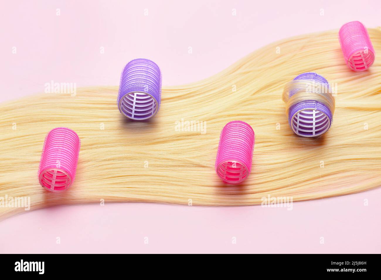 Violet hair strand hi-res stock photography and images - Alamy