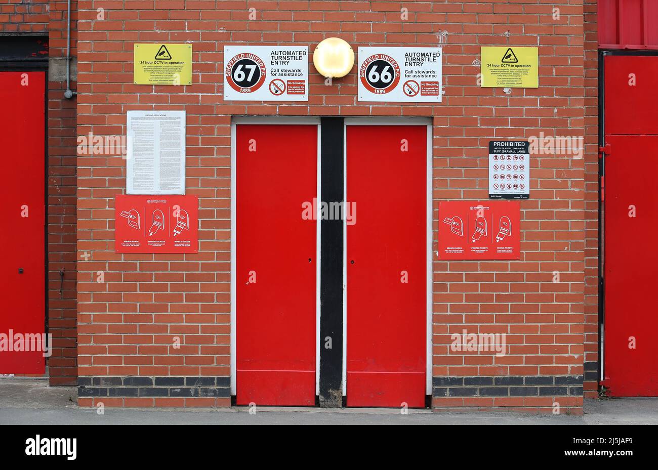 Football match turnstiles hi-res stock photography and images - Alamy