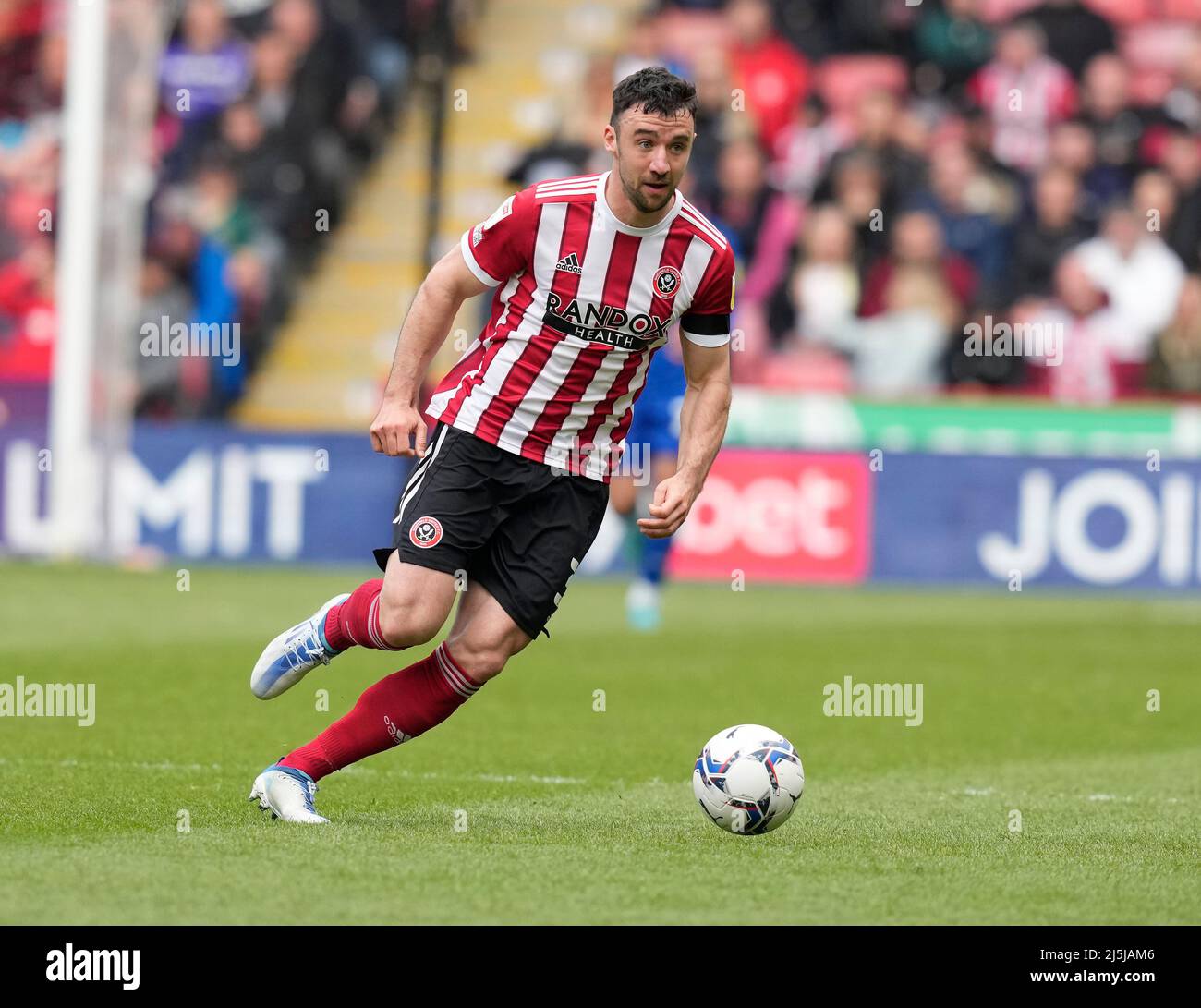Sheffield, England, 23rd April 2022. Enda Stevens of Sheffield Utd ...