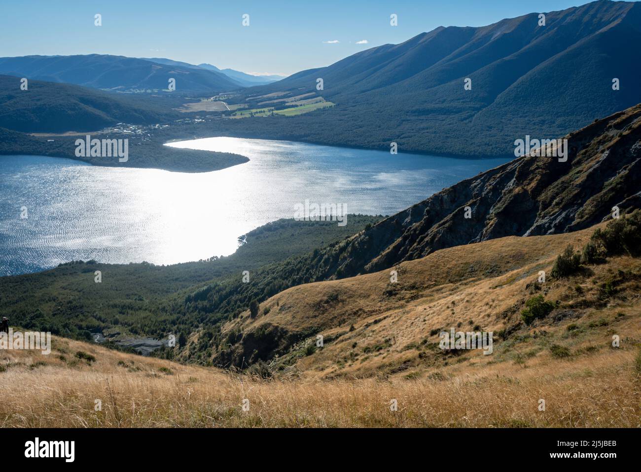 Lake Rotoiti, from Pinchgut Track, Mount Robert, Nelson Lakes National ...