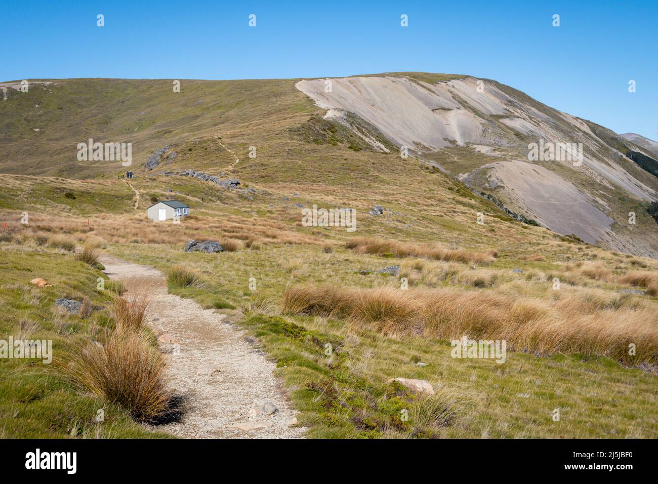 Relax Hut, Pinchgut track, Mount Robert, Nelson Lakes National Park ...