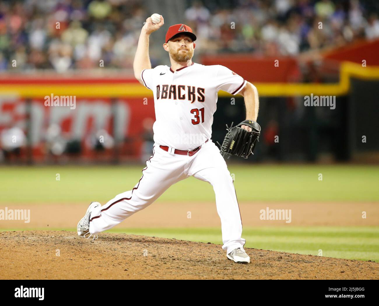 Phoenix, Arizona, USA. 23rd Apr, 2022. Ian Kennedy (31) of the Arizona ...