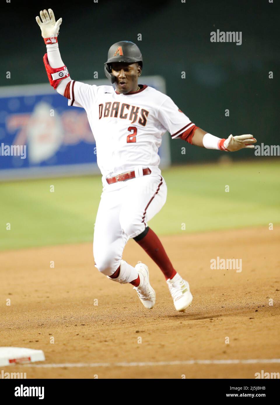 Phoenix, Arizona, USA. 23rd Apr, 2022. Geraldo Perdomo (2) of the ...