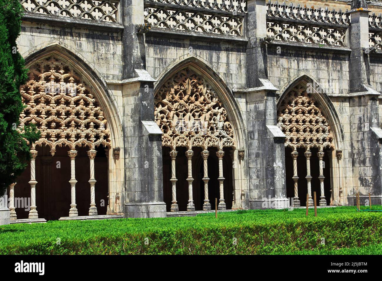 Ancient Dominican monastery in Batalha city, Portugal Stock Photo - Alamy