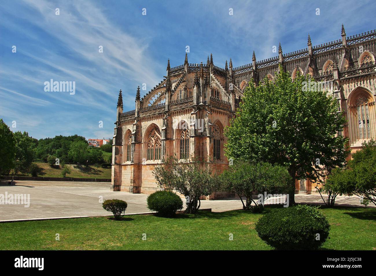 Ancient Dominican monastery in Batalha city, Portugal Stock Photo - Alamy