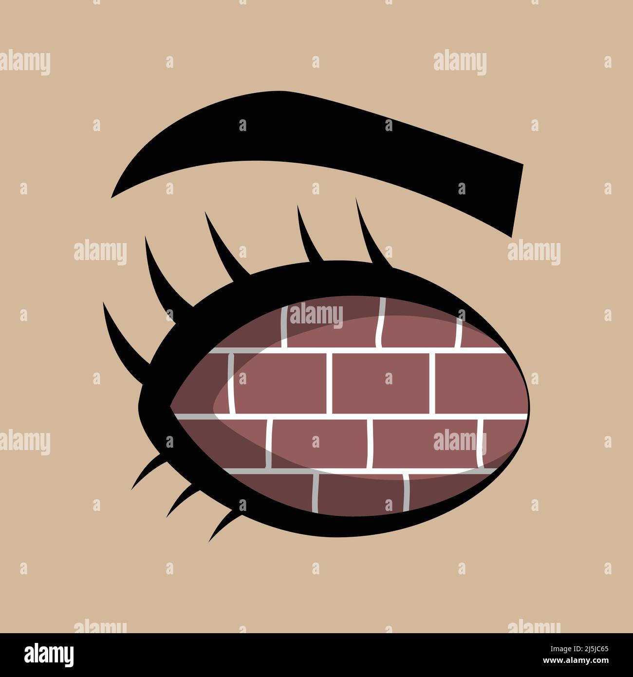 unseen icon vector from miscellaneous concept illustration Stock Vector ...