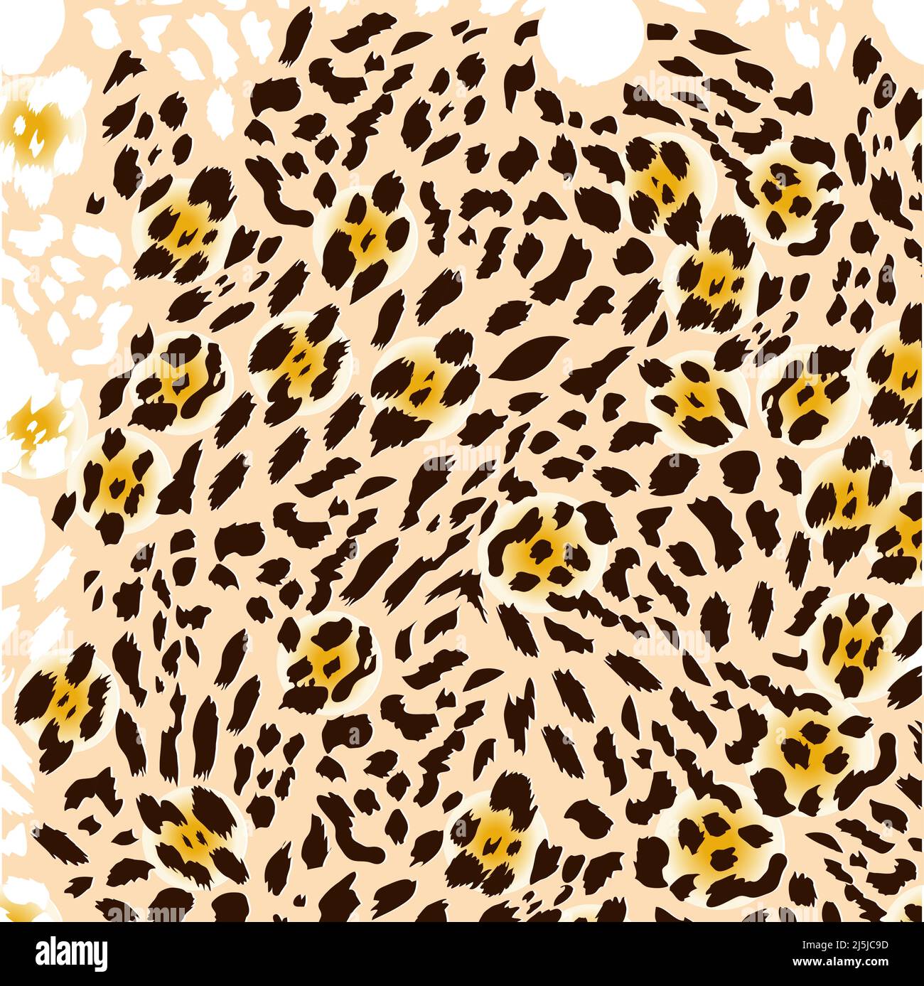 Cheetah leopard big cat texture pattern 1. Vector illustration Stock ...