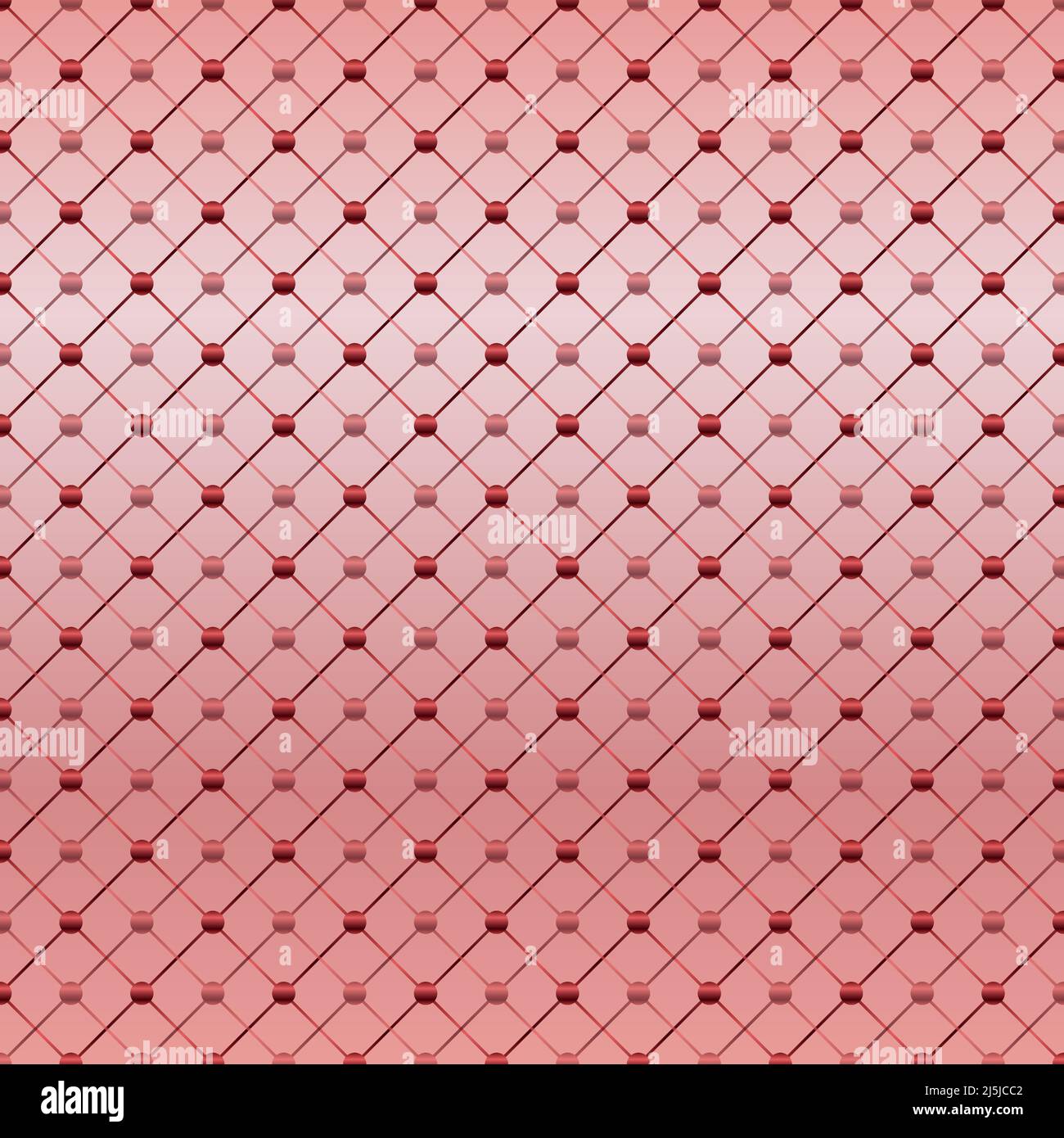 Red rose gold pink rhombus dot mesh grid vector pattern. Vector ...