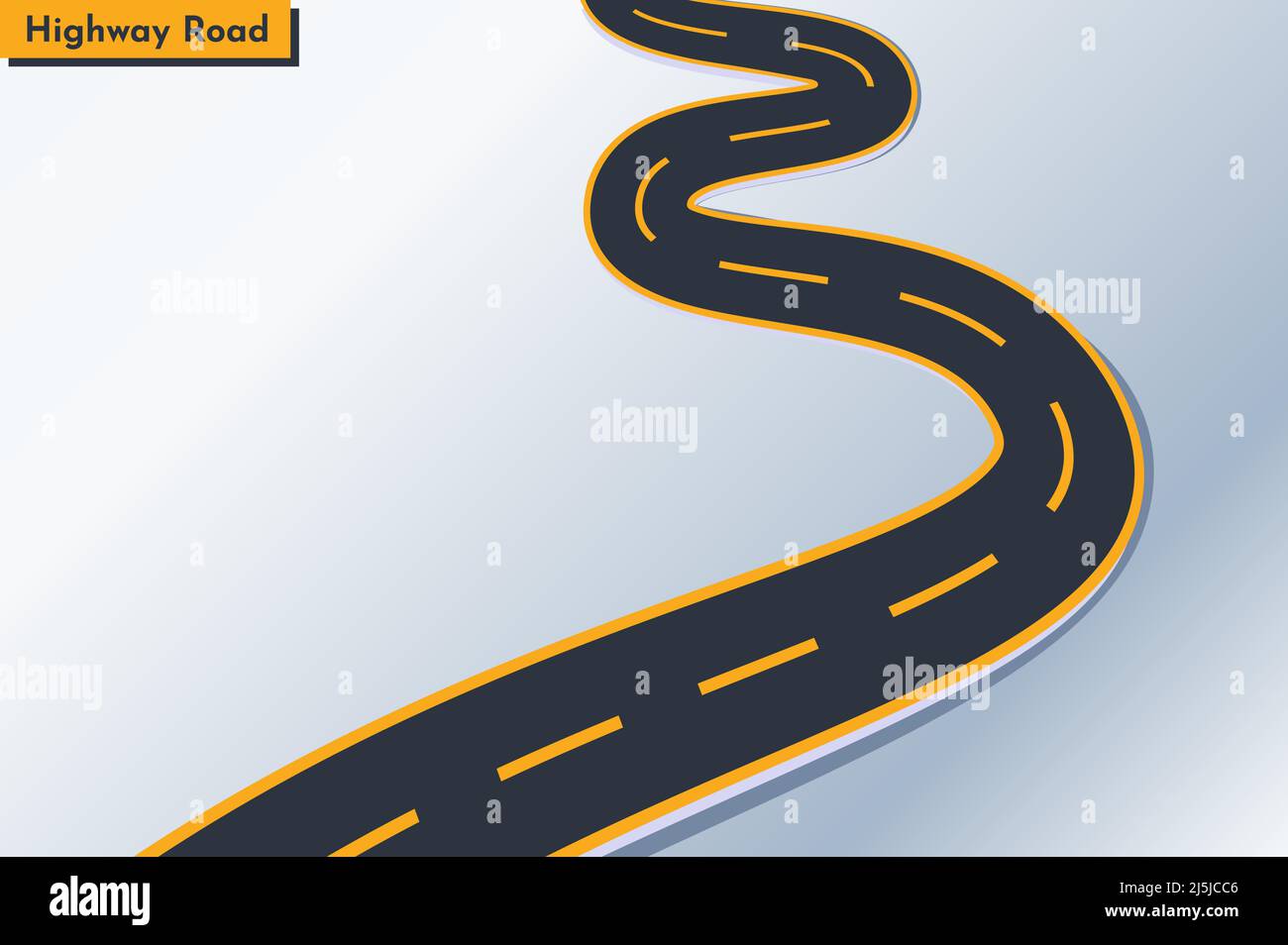 Empty road perspective Stock Vector Images - Alamy