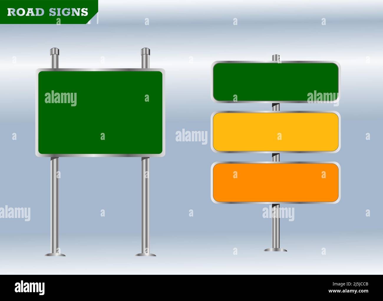 Highway traffic signs arrow hi-res stock photography and images - Alamy