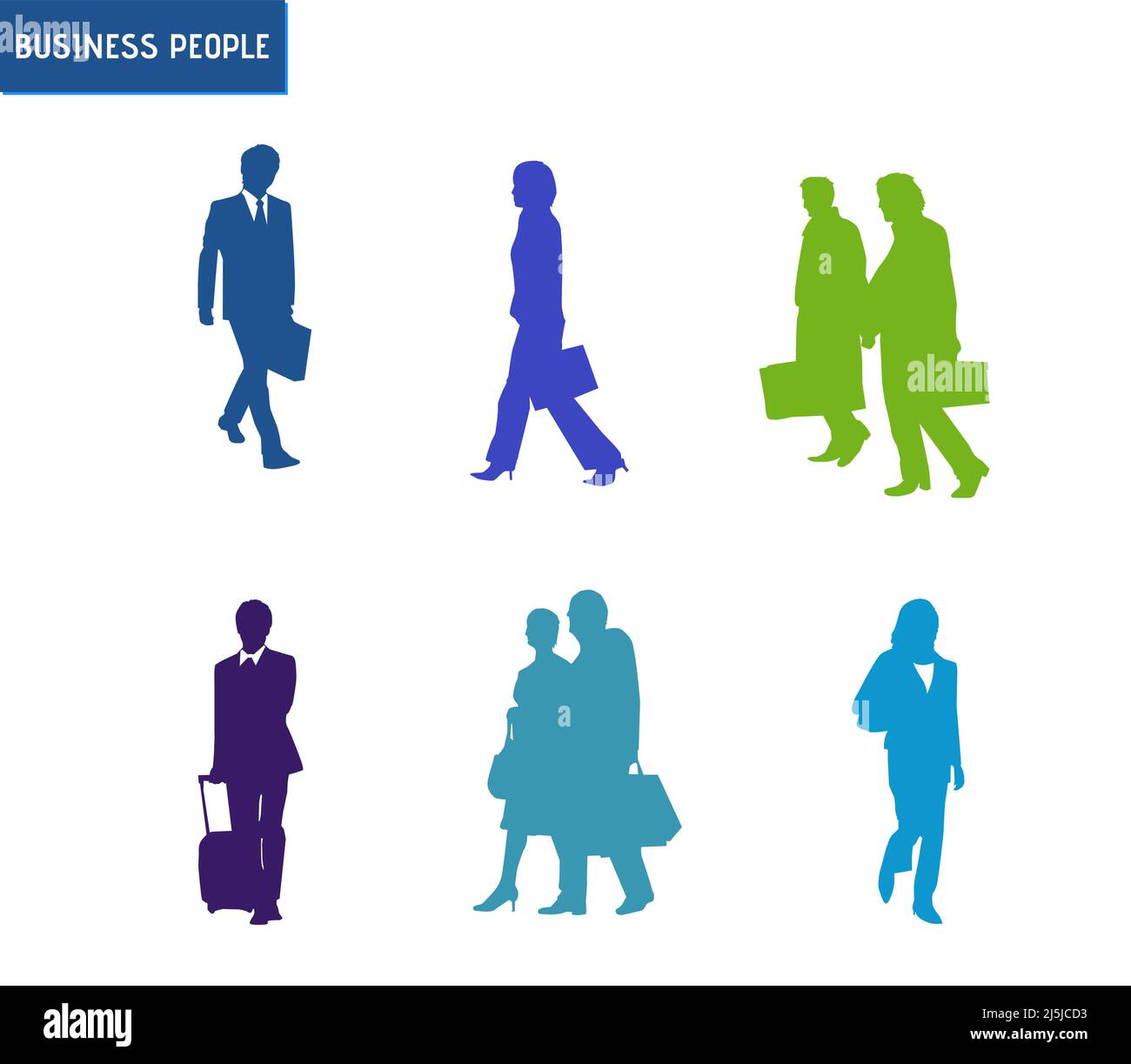 Business people colorful flat vector icon set Stock Vector Image & Art ...