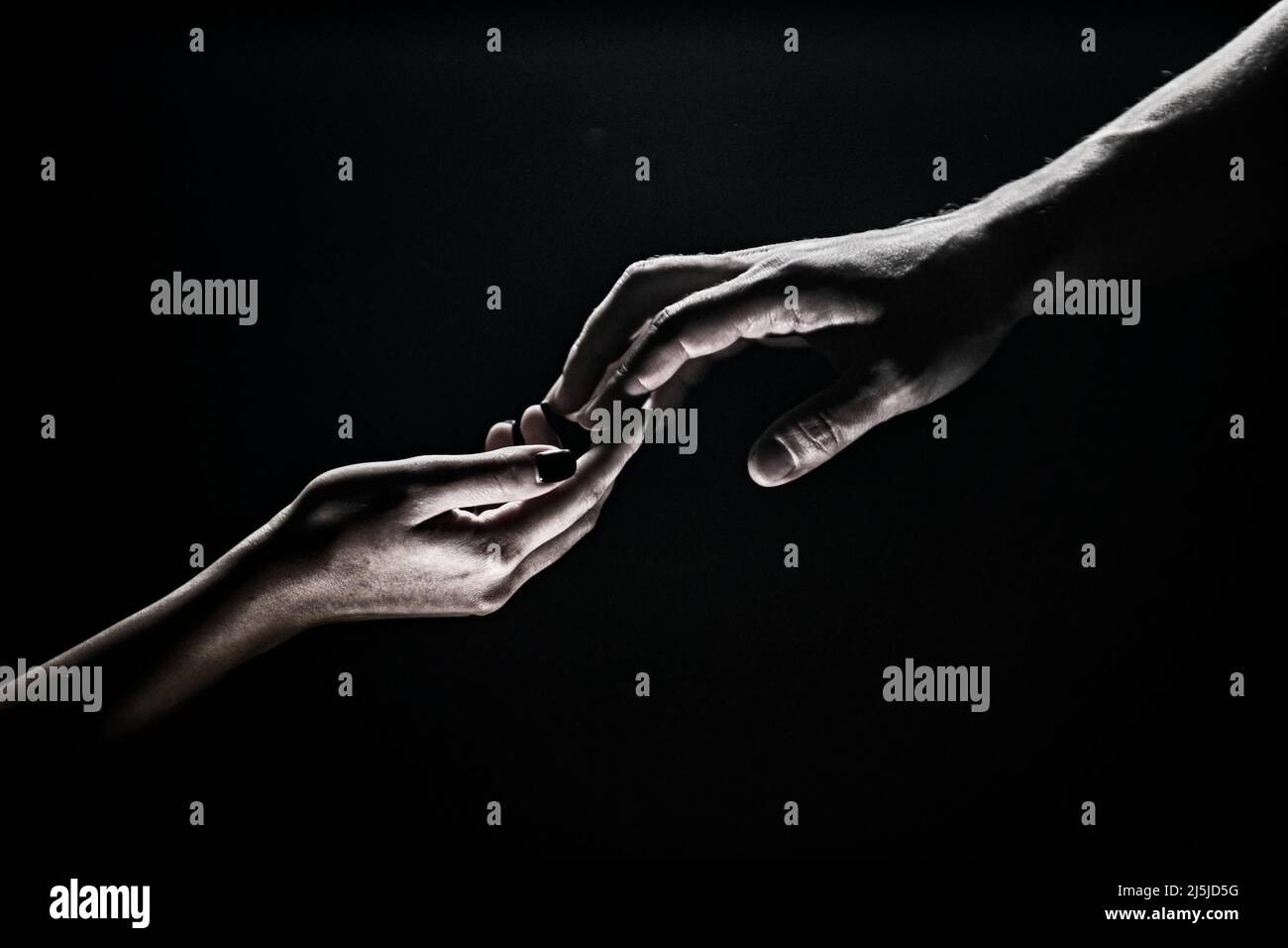 Two hands. Helping hand to a friend. Rescue or helping gesture of hands ...