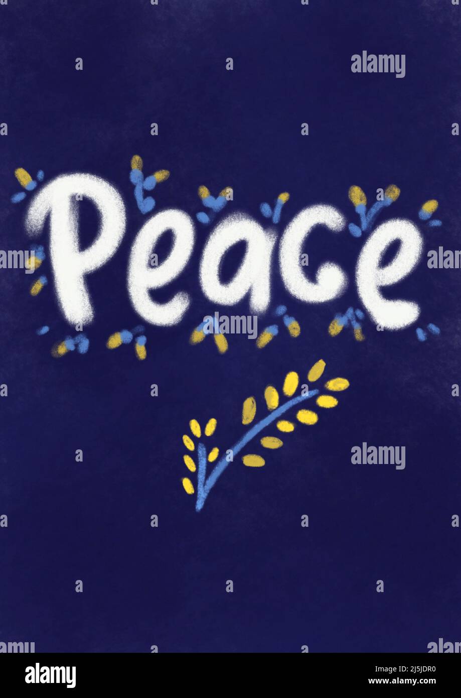 War in Ukraine with Russia. Posters depicting the symbols of Ukraine ...