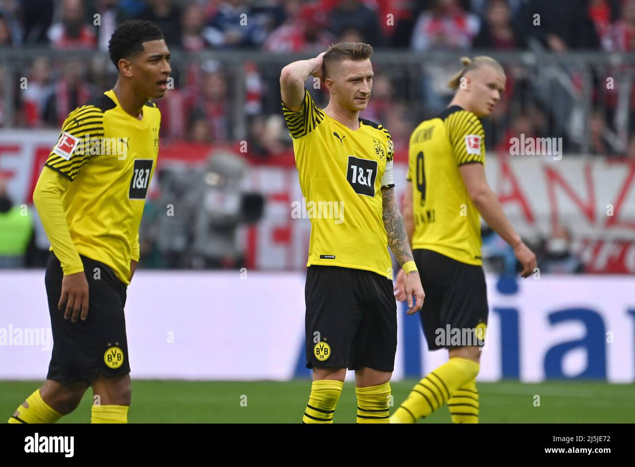 From left: Jude BELLINGHAM (Borussia Dortmund), Marco REUS (Borussia ...