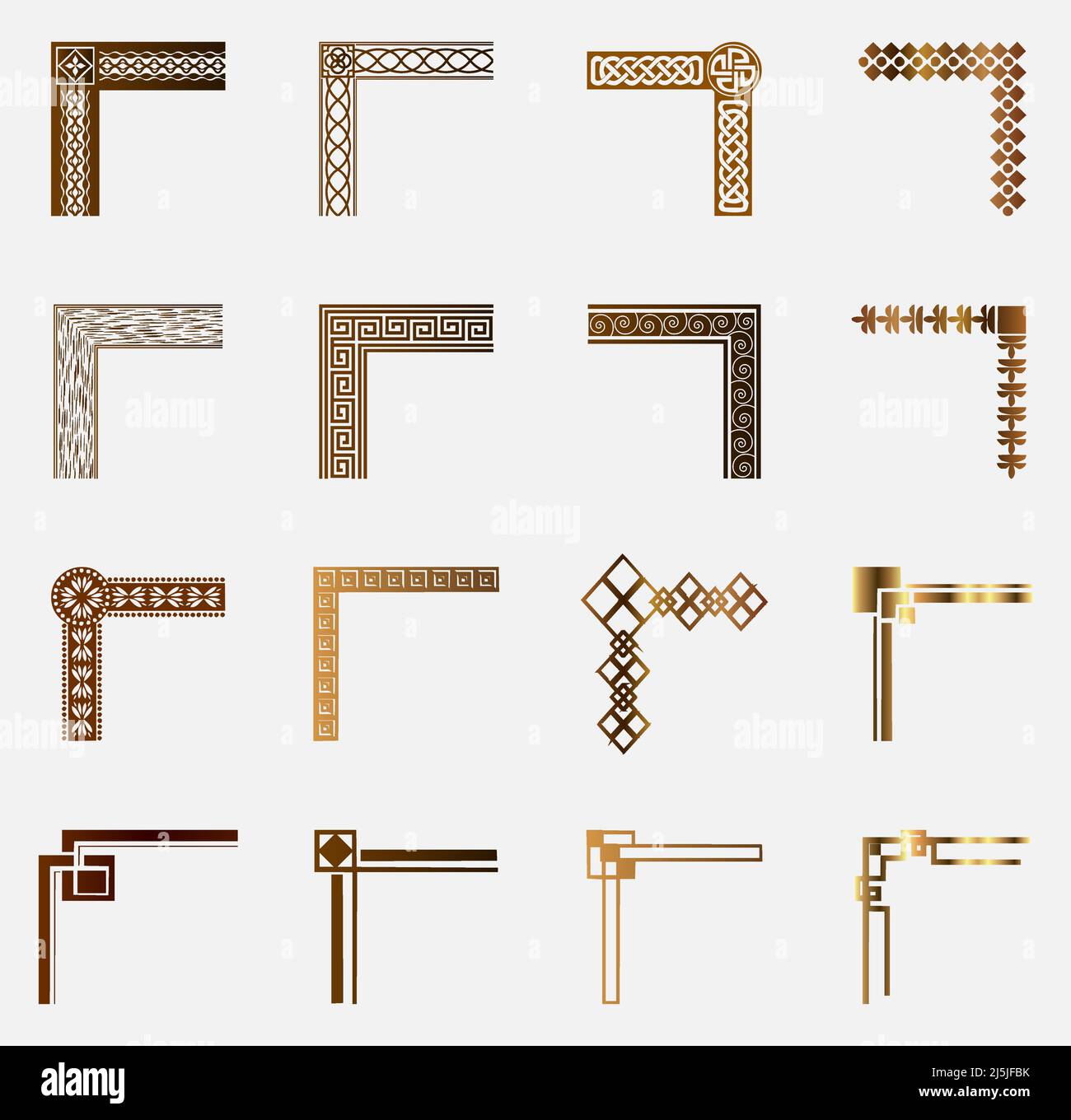 Corner frames set. Vector illustration Stock Vector Image & Art - Alamy