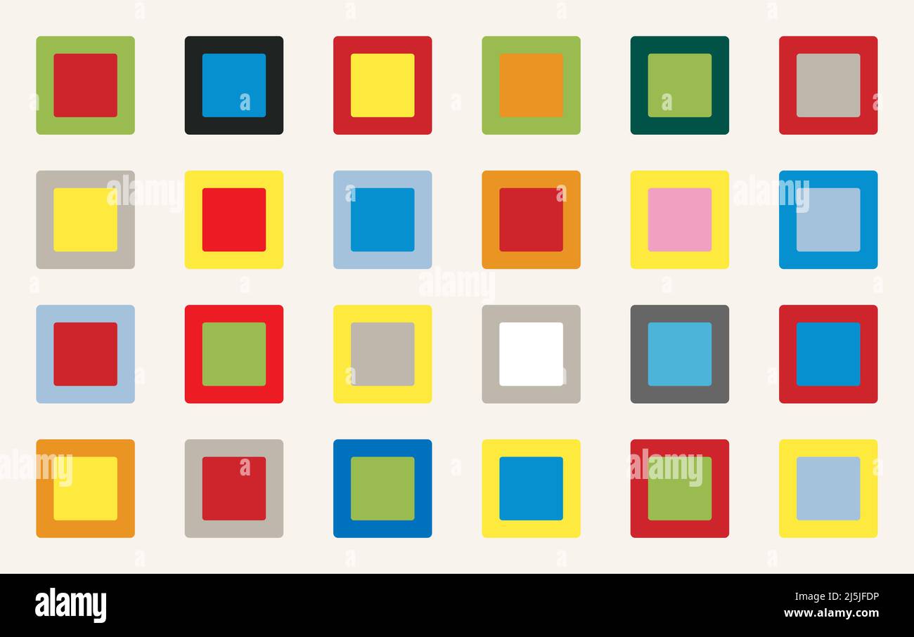 Multiple colorful square vector elements set Stock Vector Image & Art ...