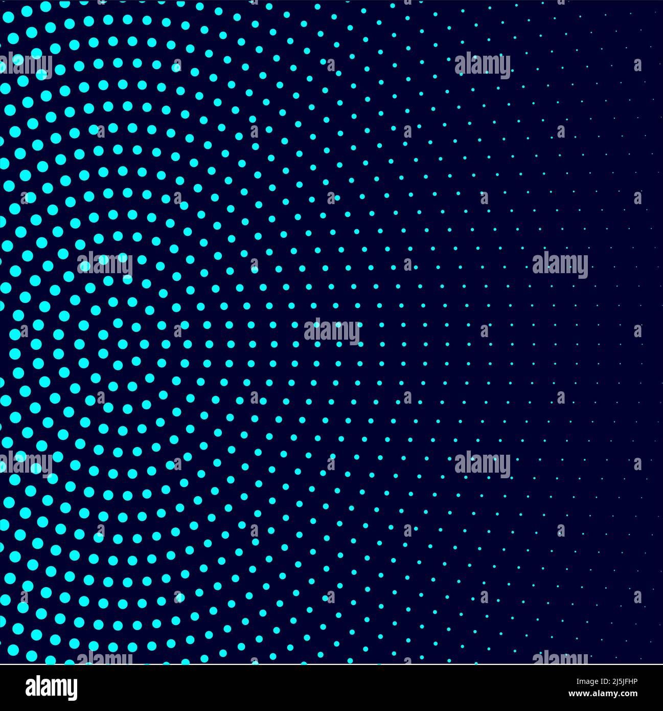 Circular dotted vector design background in blue color Stock Vector ...