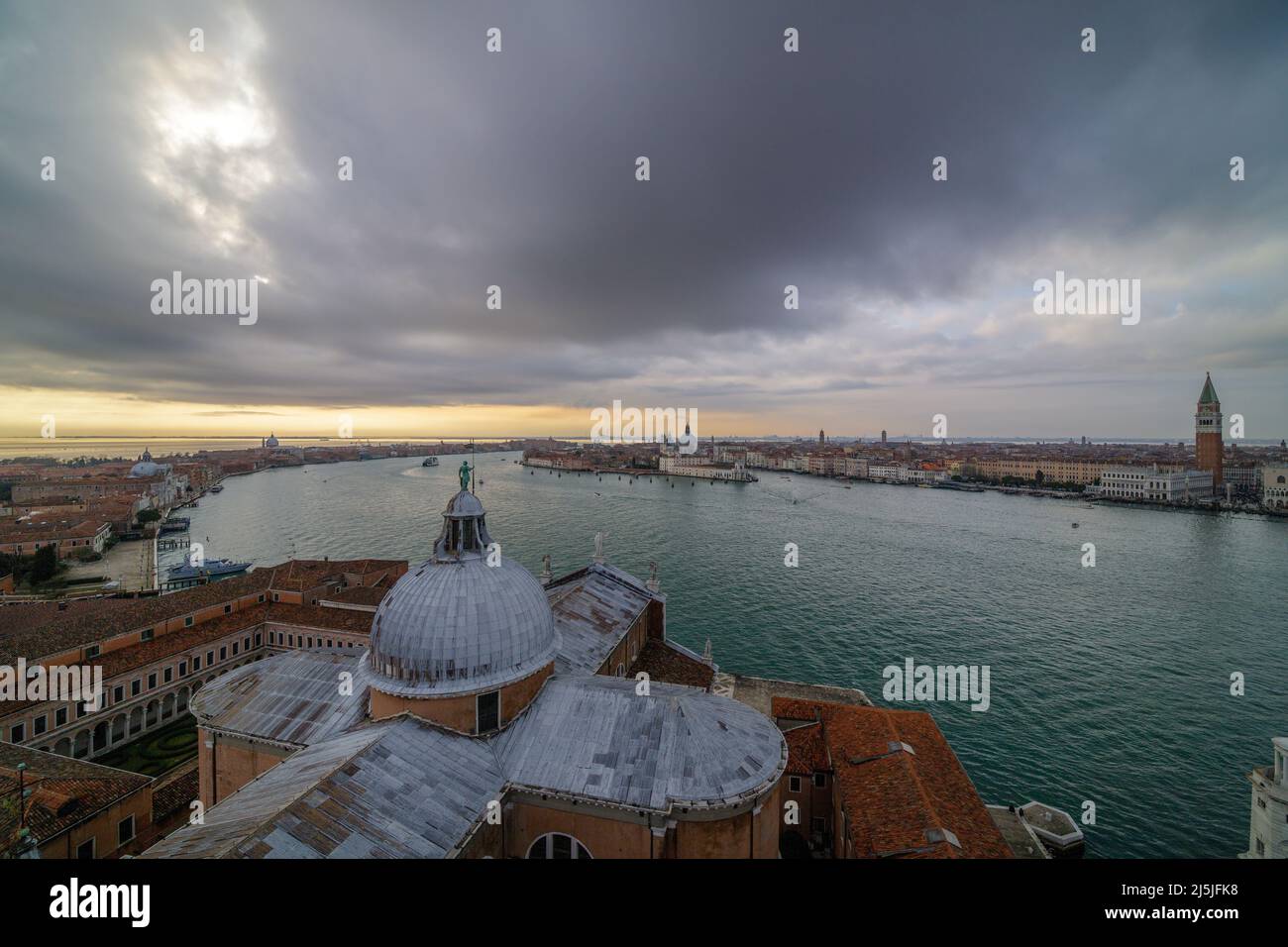 dawn over the city of Venice, Italy Stock Photo - Alamy