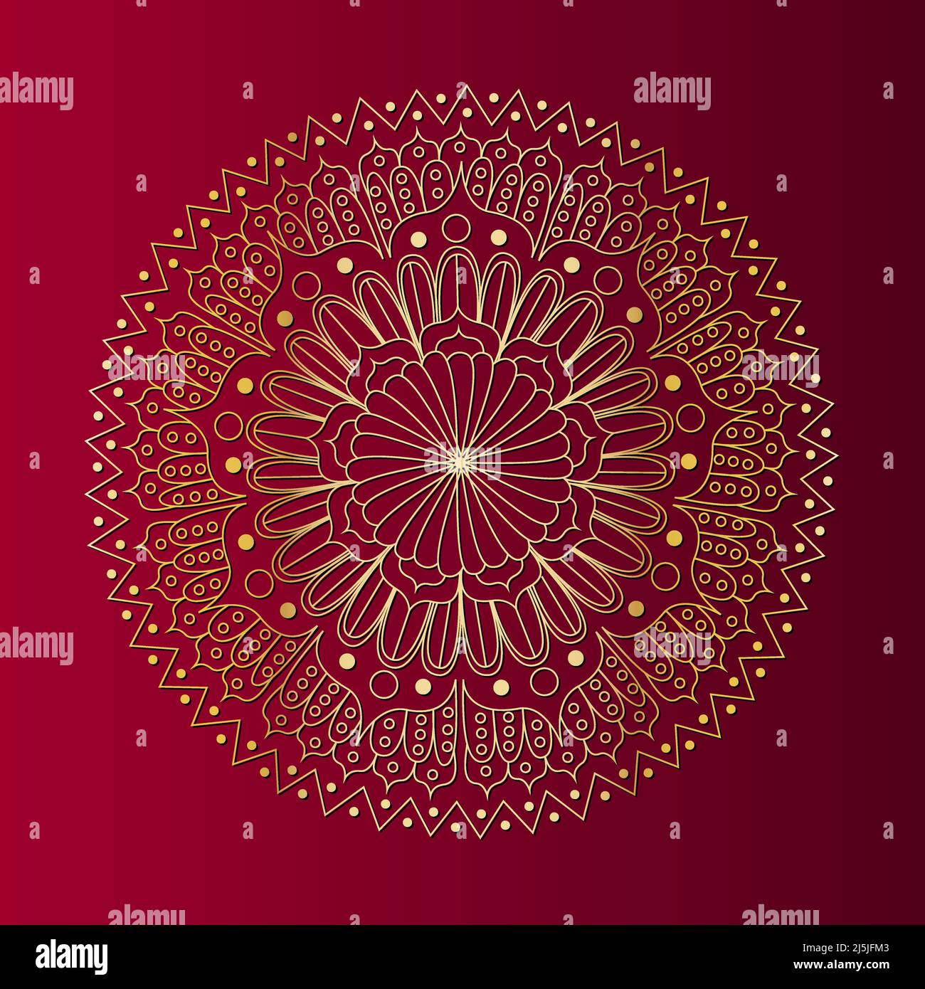 Red yellow swirl mandala Stock Vector Images - Alamy