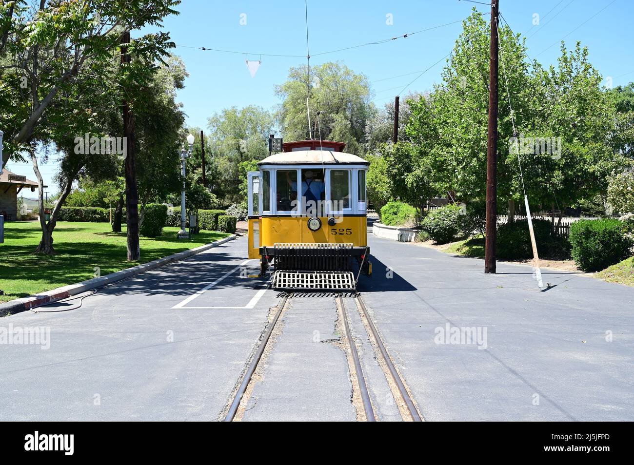 Perris, California, USA-April 24 2022: A wooden Huntingdon standard ...