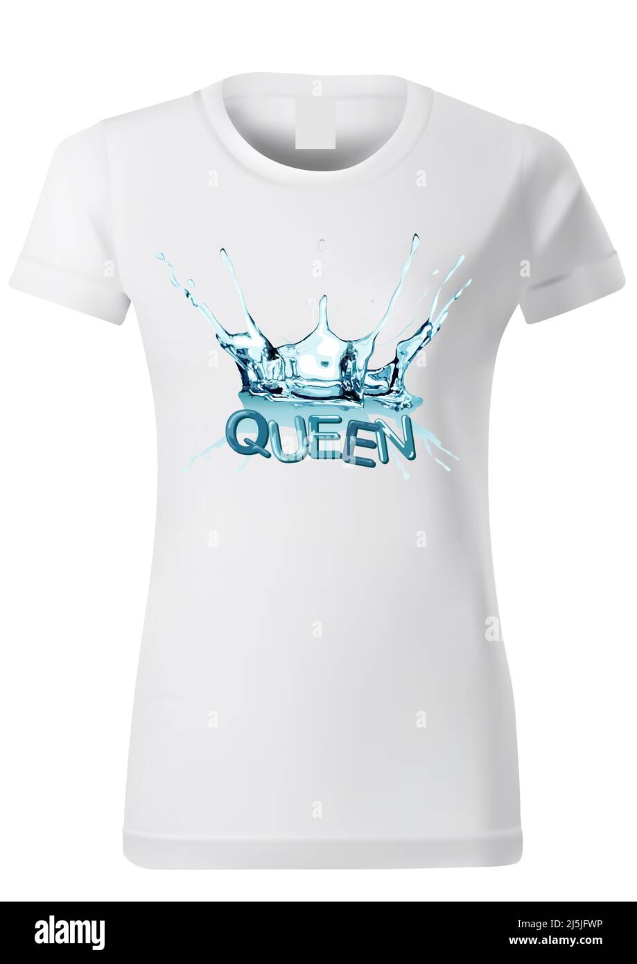 Woman T-shirt Design with Water Splash Stock Vector Image & Art - Alamy