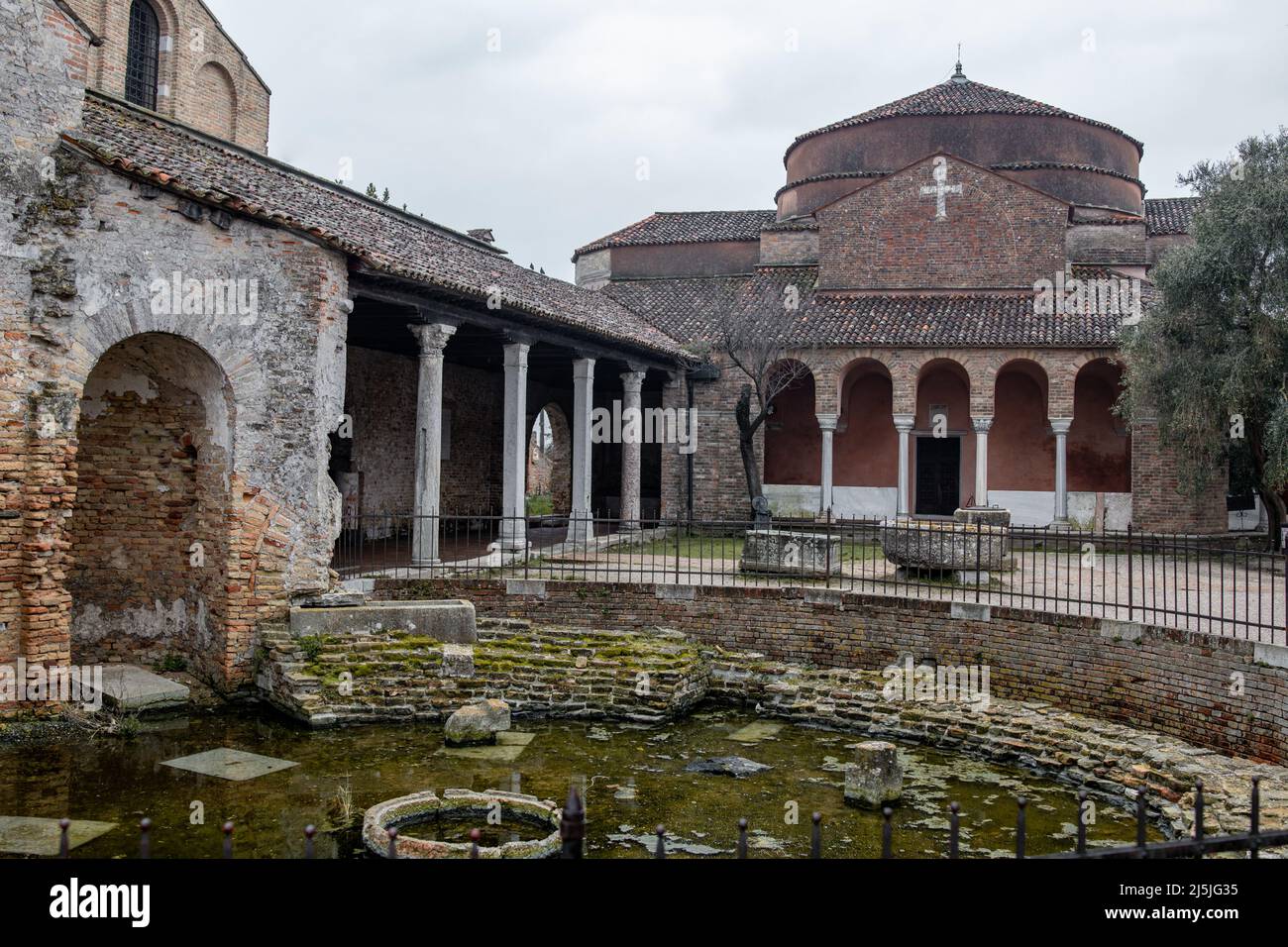 Church of Santa Fosca building on Torcello island Venetian Lagoon ...