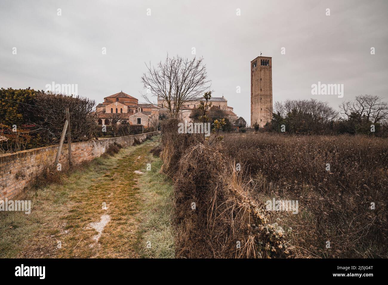Church of Santa Fosca building on Torcello island Venetian Lagoon ...