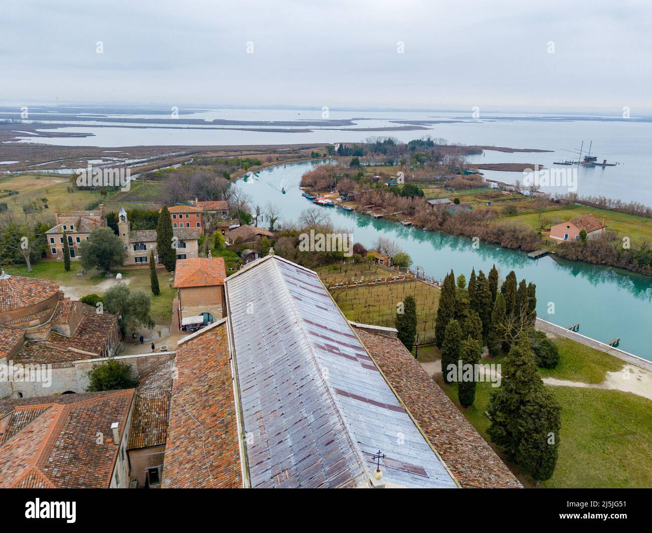 Aerial view of torcello island hi-res stock photography and images - Alamy