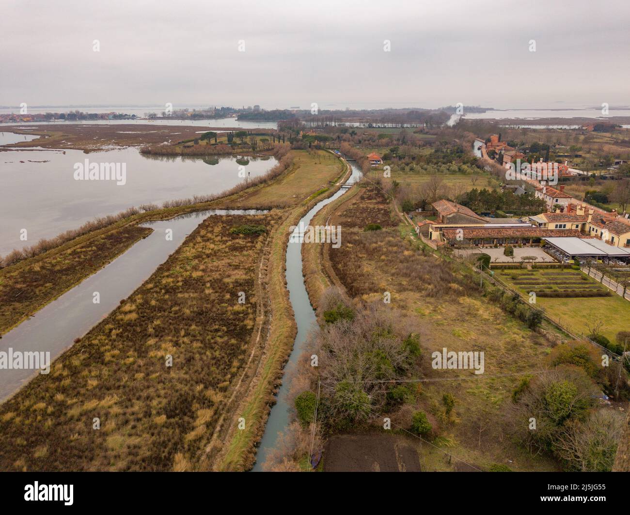 Aerial view of torcello island hi-res stock photography and images - Alamy