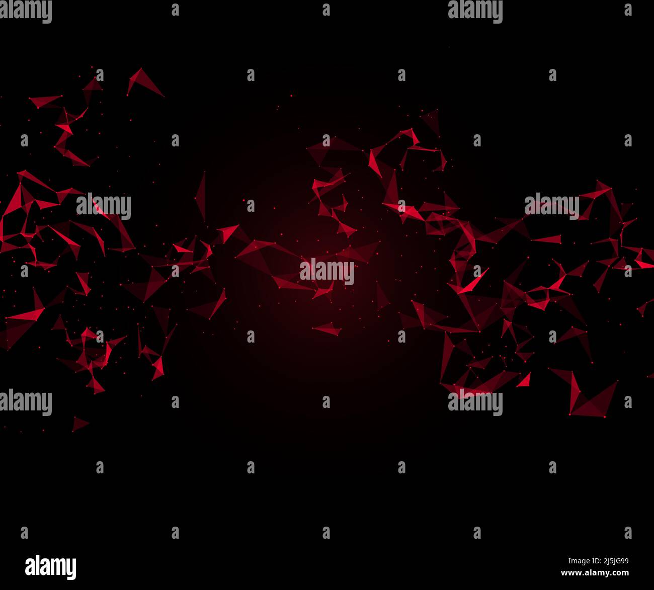 Red flowing particle abstract background.Vector illustration Stock ...