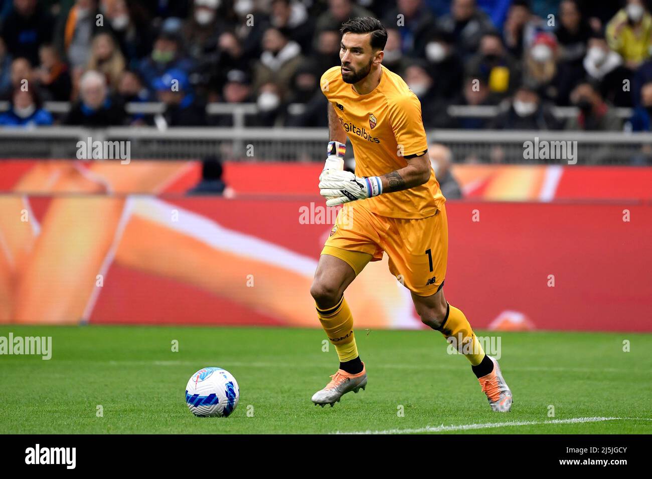 Rui Patricio of AS Roma in action during the Serie A football match ...