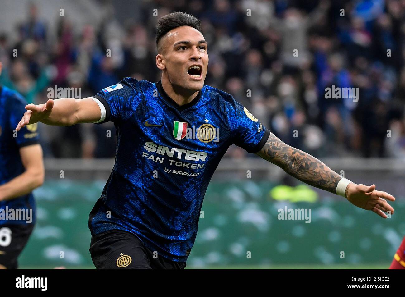 Lautaro martinez celebration hi-res stock photography and images - Alamy