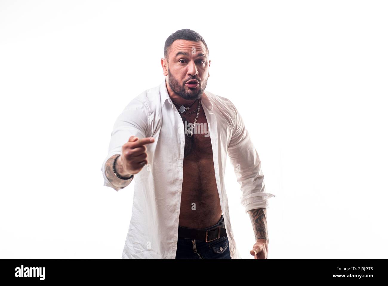 Angry man, upset guy. Screaming, hate, rage. Pensive man feeling ...