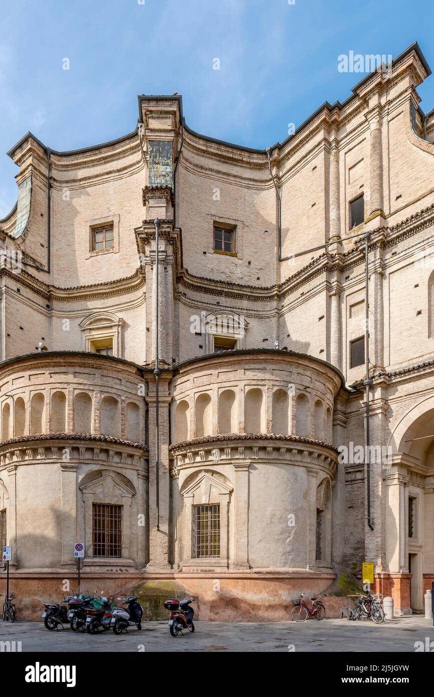 A glimpse of the Parish Church of the Santissima Annunziata in Parma ...