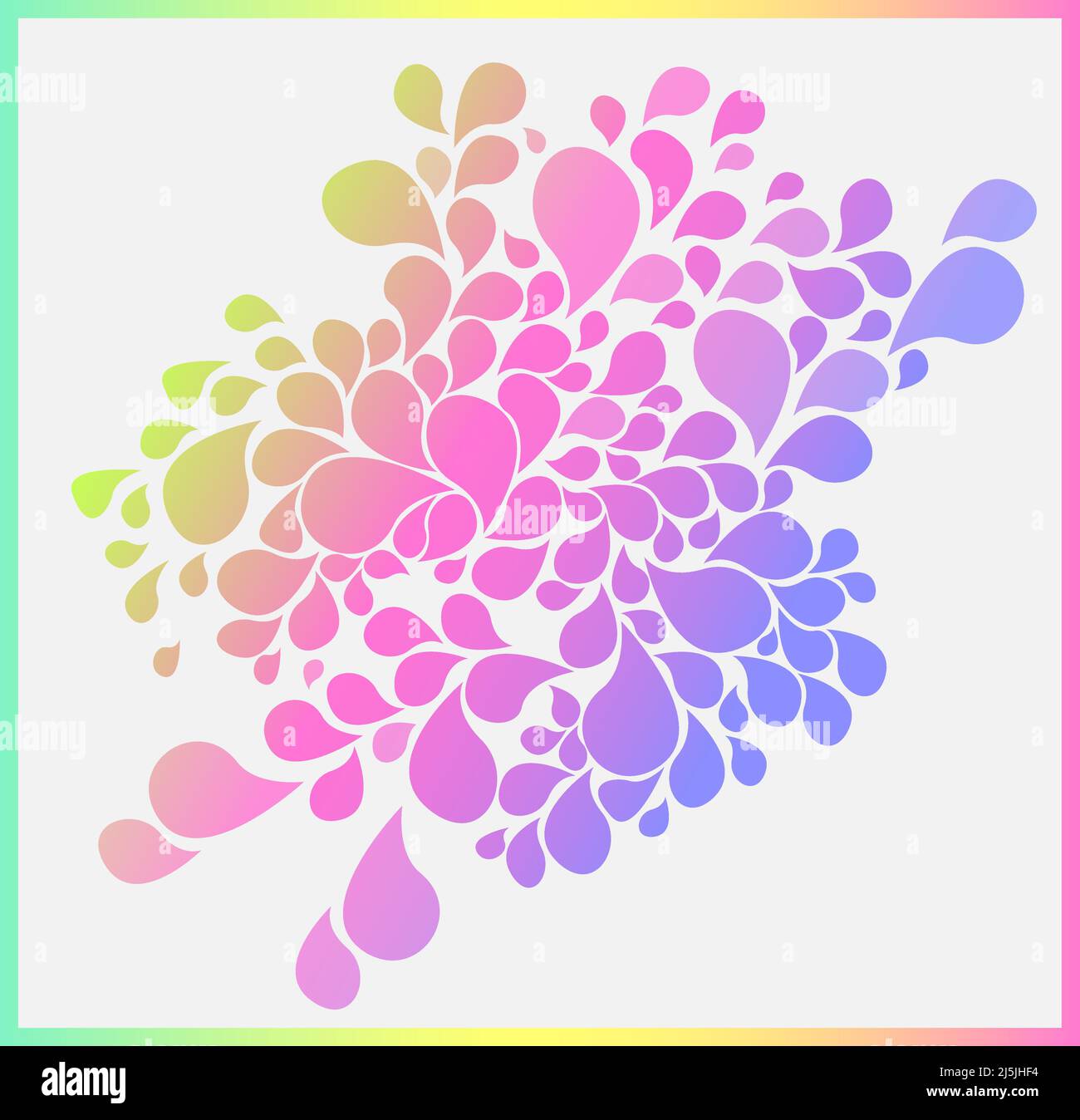 Blue purple white border flower Stock Vector Images - Alamy